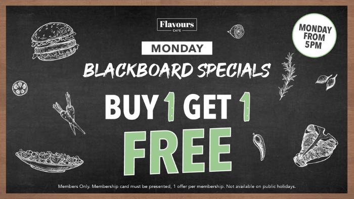 Monday Blackboard Special - Panthers Glenbrook